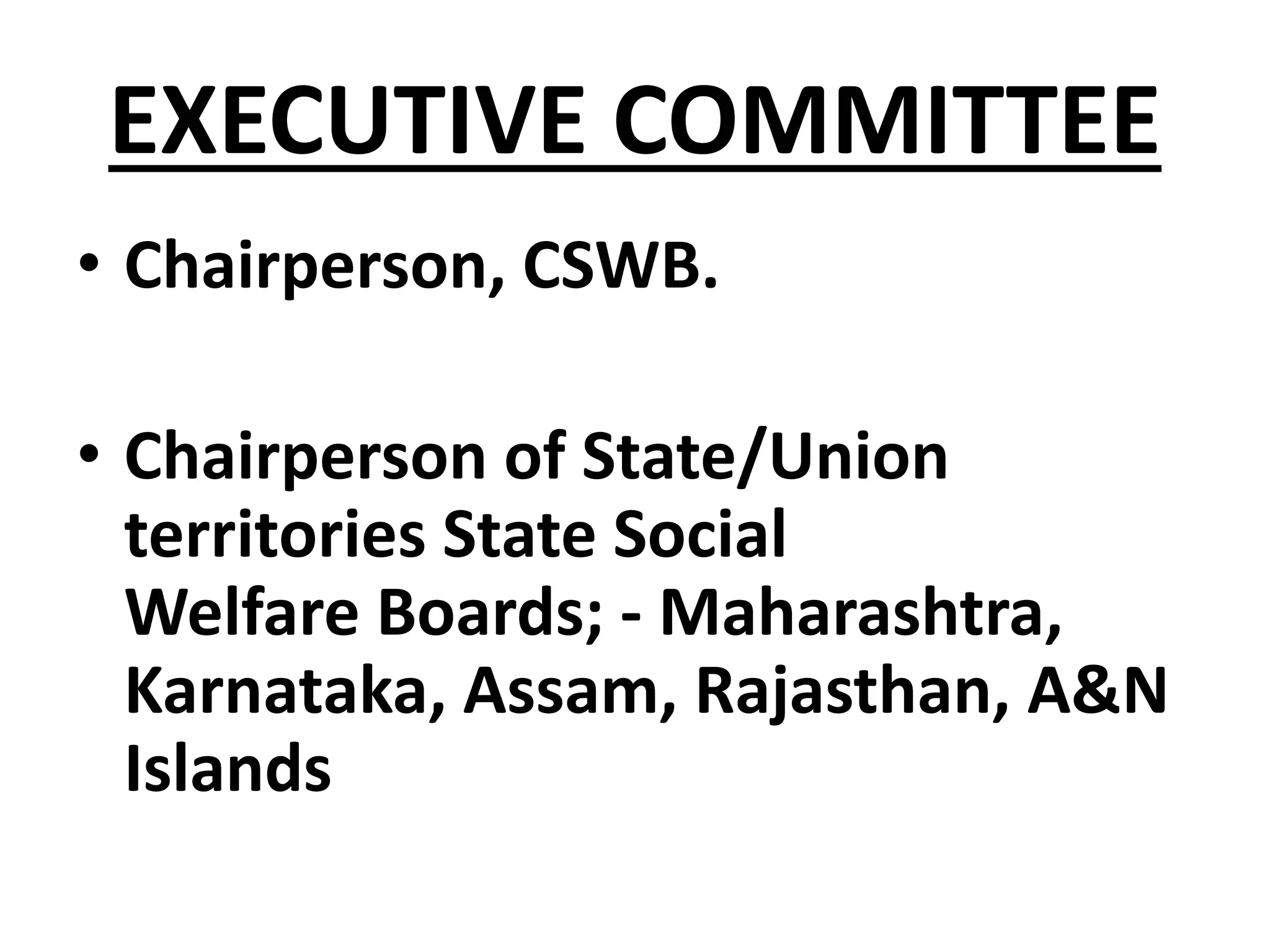 CENTRAL SOCIAL WELFARE BOARD - INDIA | PPTX