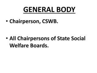 CENTRAL SOCIAL WELFARE BOARD - INDIA | PPTX
