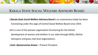 Central & State Social Welfare Board | PPTX