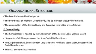 Central & State Social Welfare Board | PPTX
