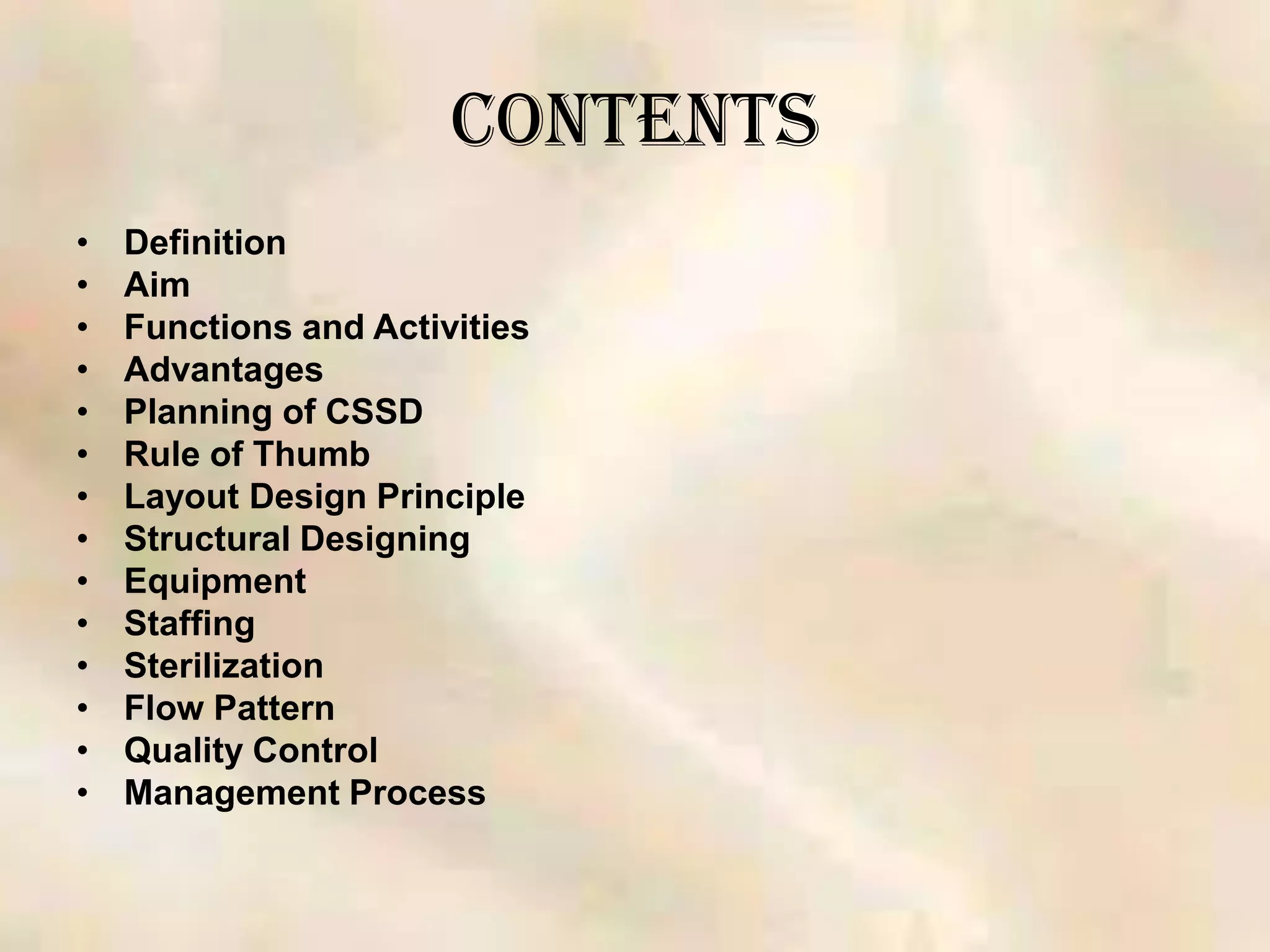 Central Sterile Supply Department | PPTX