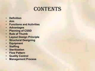 Central Sterile Supply Department | PPTX