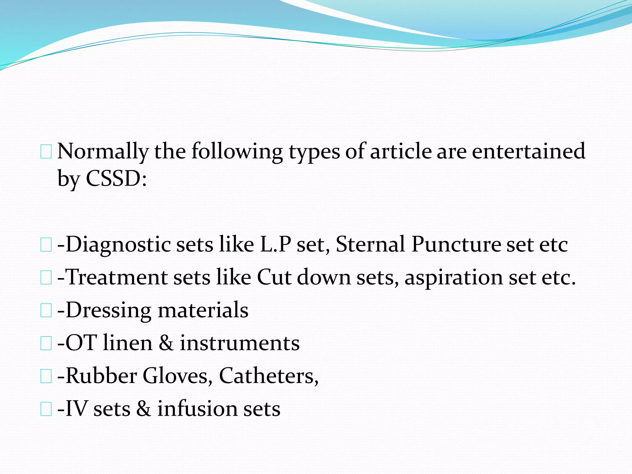 Central sterile supply department | PPTX