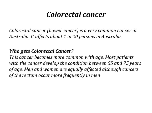 Central Sydney Colorectal Surgeons Ppt