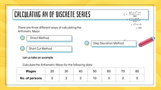 CENTRAL TENDENCY AND MEAN AND TYPES IN STATISTICS | PPTX | Business ...