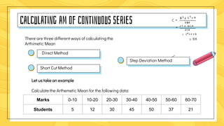CENTRAL TENDENCY AND MEAN AND TYPES IN STATISTICS | PPTX | Business Accounting & Finance | Business
