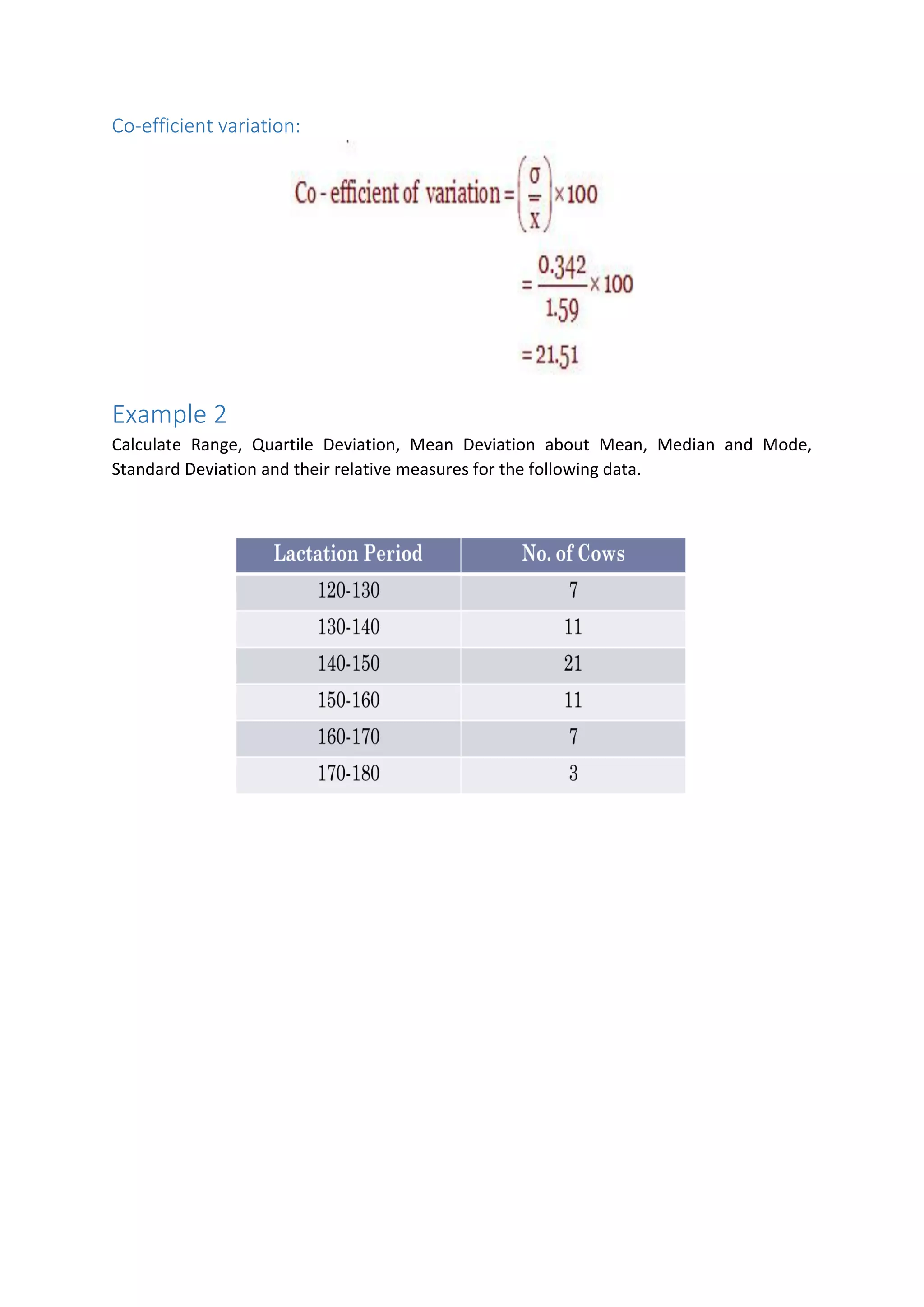 Central tendency and Measure of Dispersion | PDF