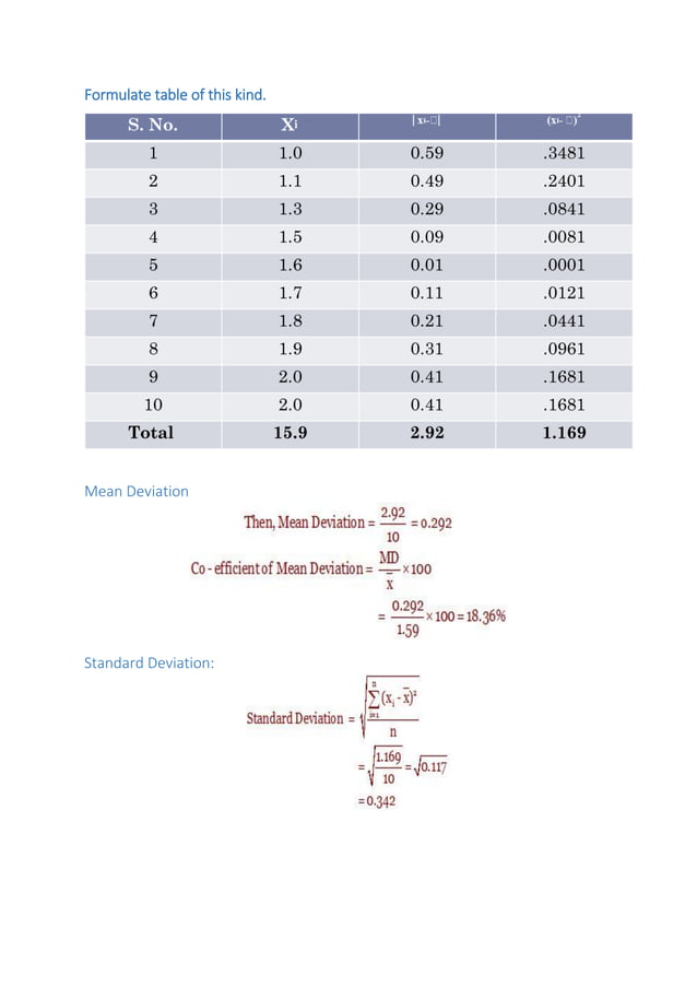Central tendency and Measure of Dispersion | PDF | Physics | Science