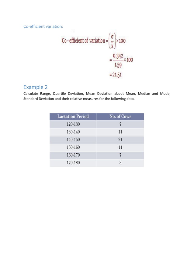 Central tendency and Measure of Dispersion | PDF | Physics | Science