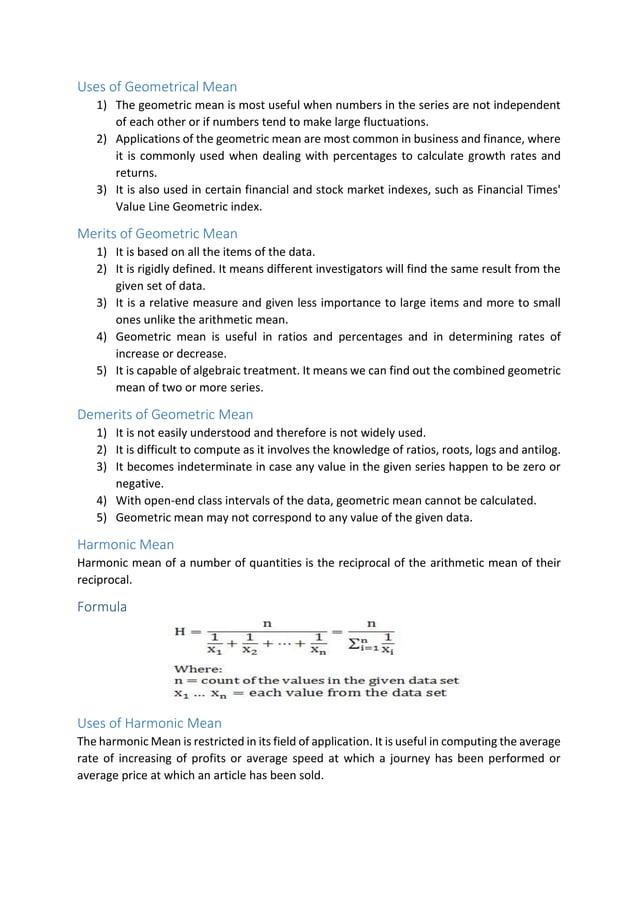 Central tendency and Measure of Dispersion | PDF | Physics | Science