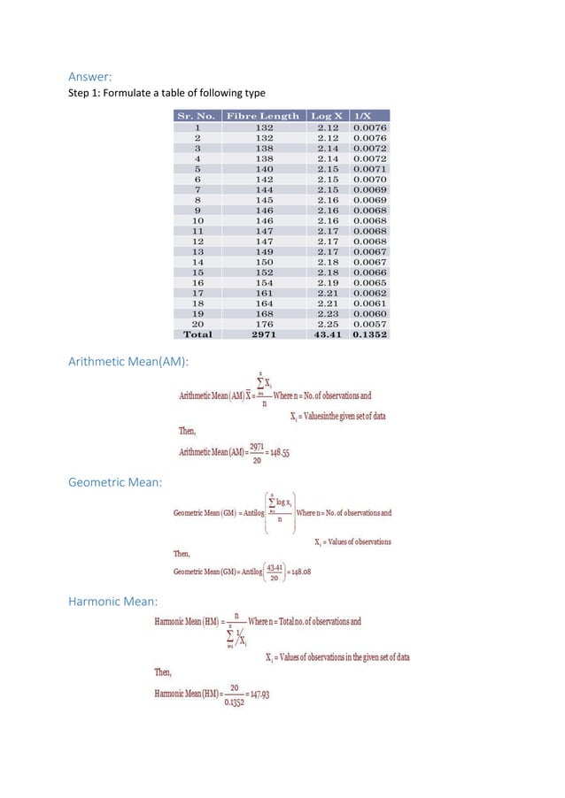 Central tendency and Measure of Dispersion | PDF | Physics | Science