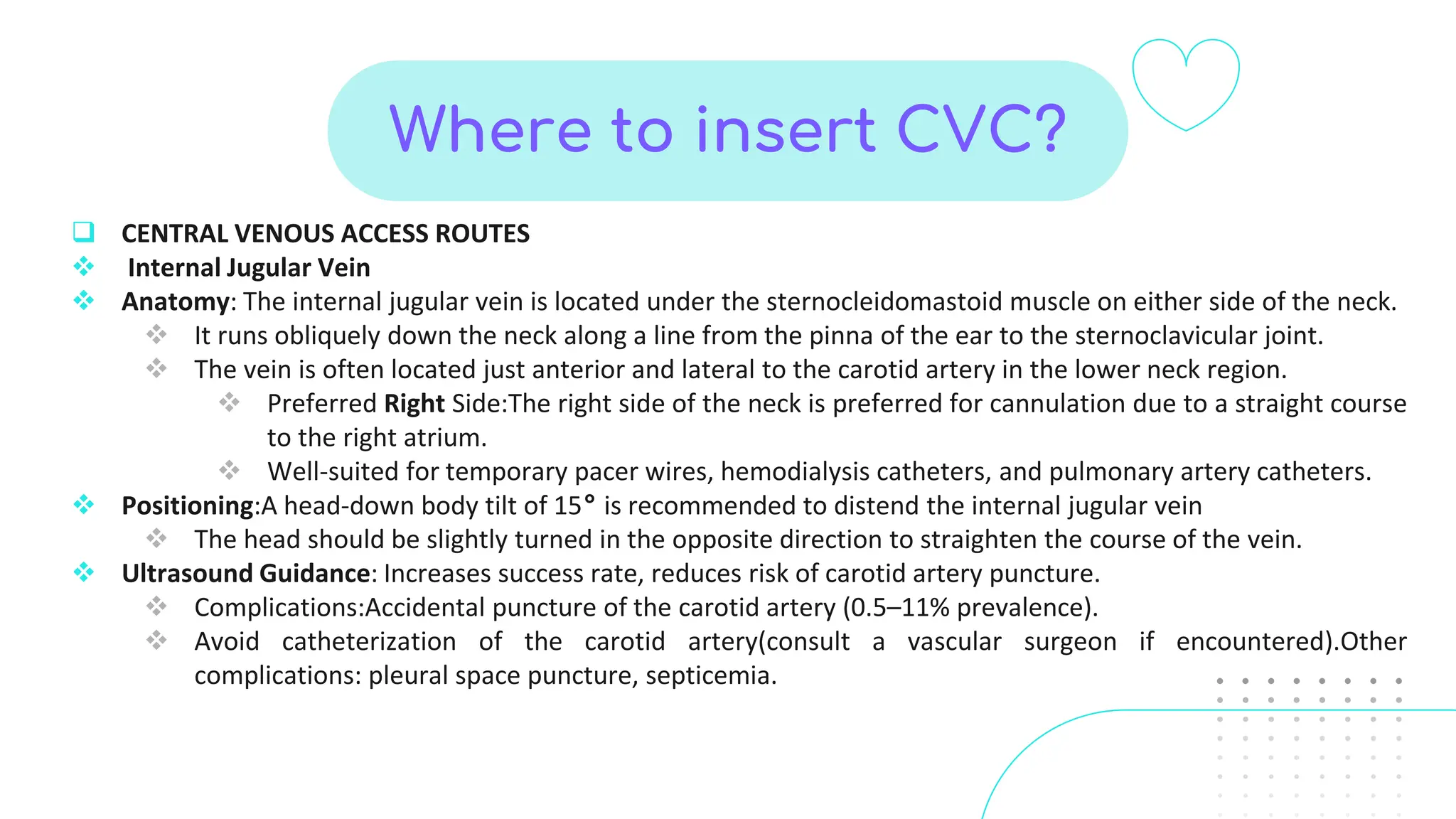Central Venous Access | PPTX
