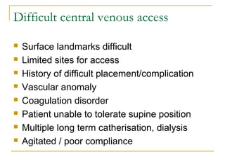 Central venous access 19 march | PPT