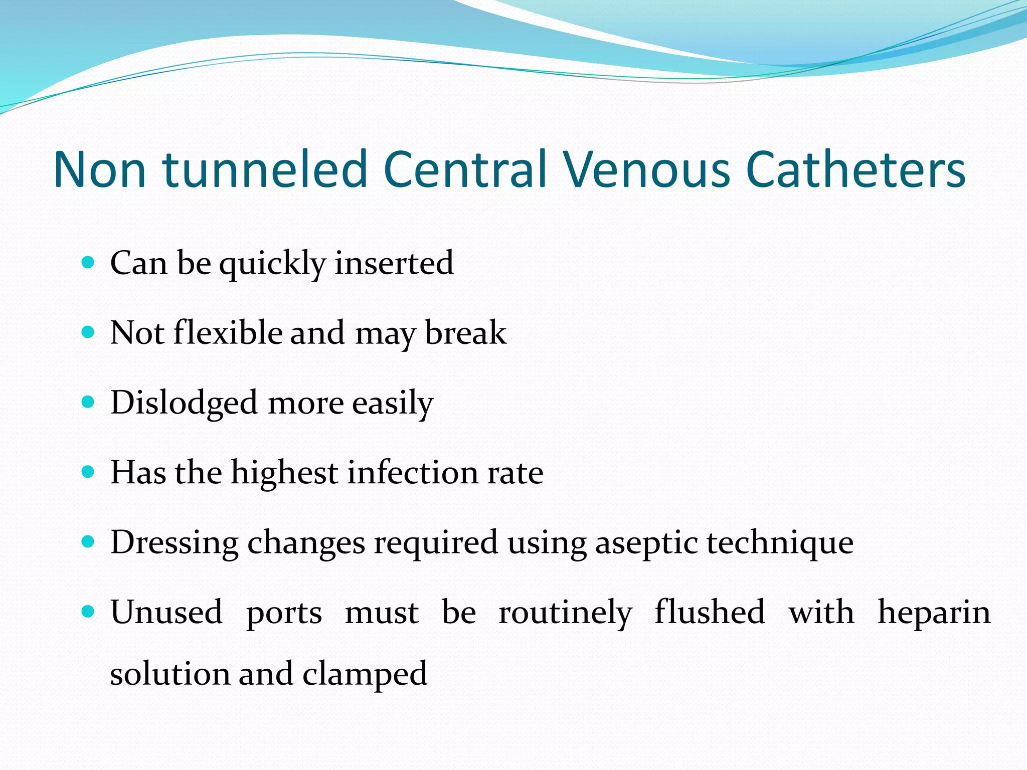 Central venous access catheter | PPTX