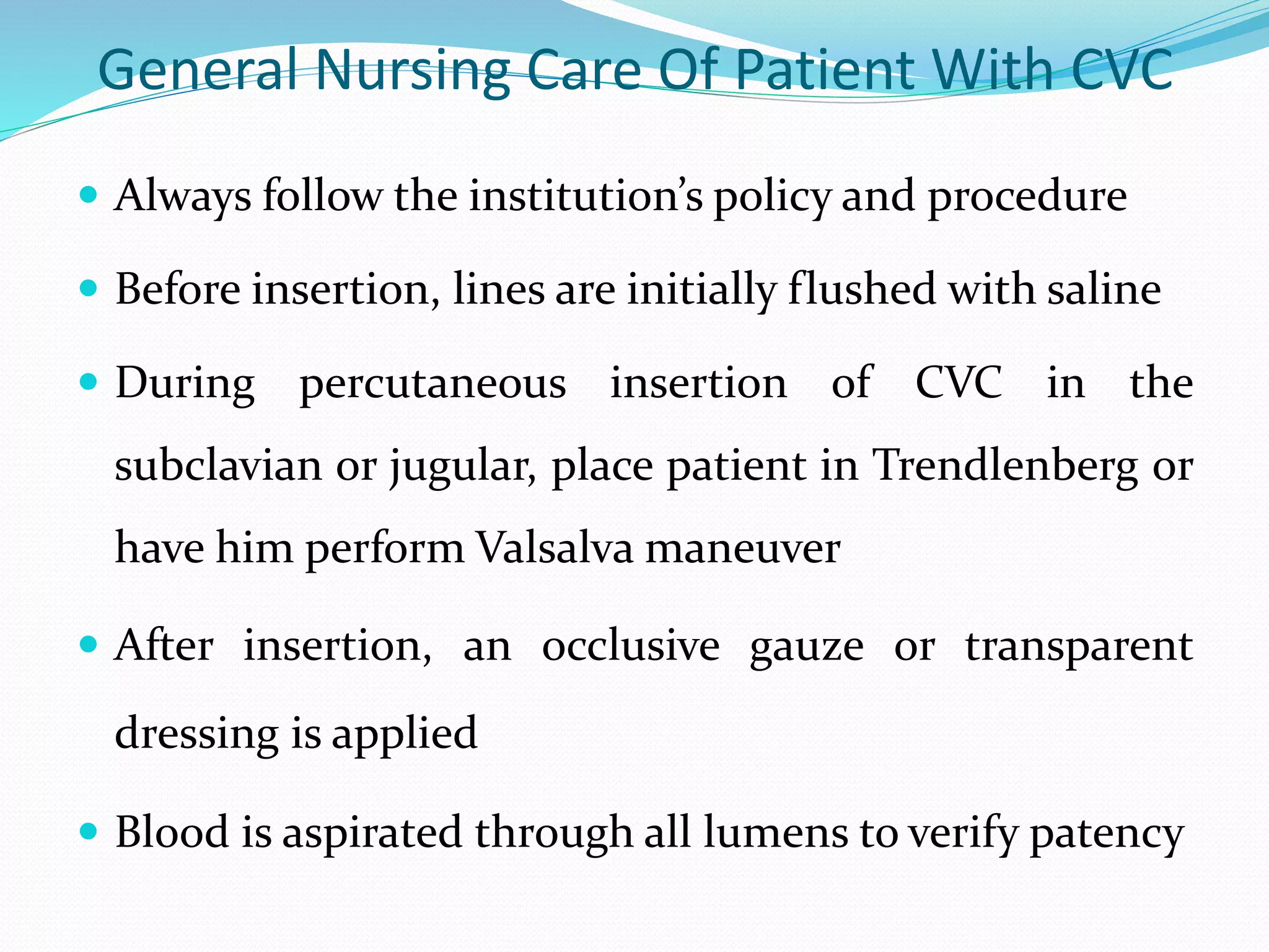Central venous access catheter | PPTX