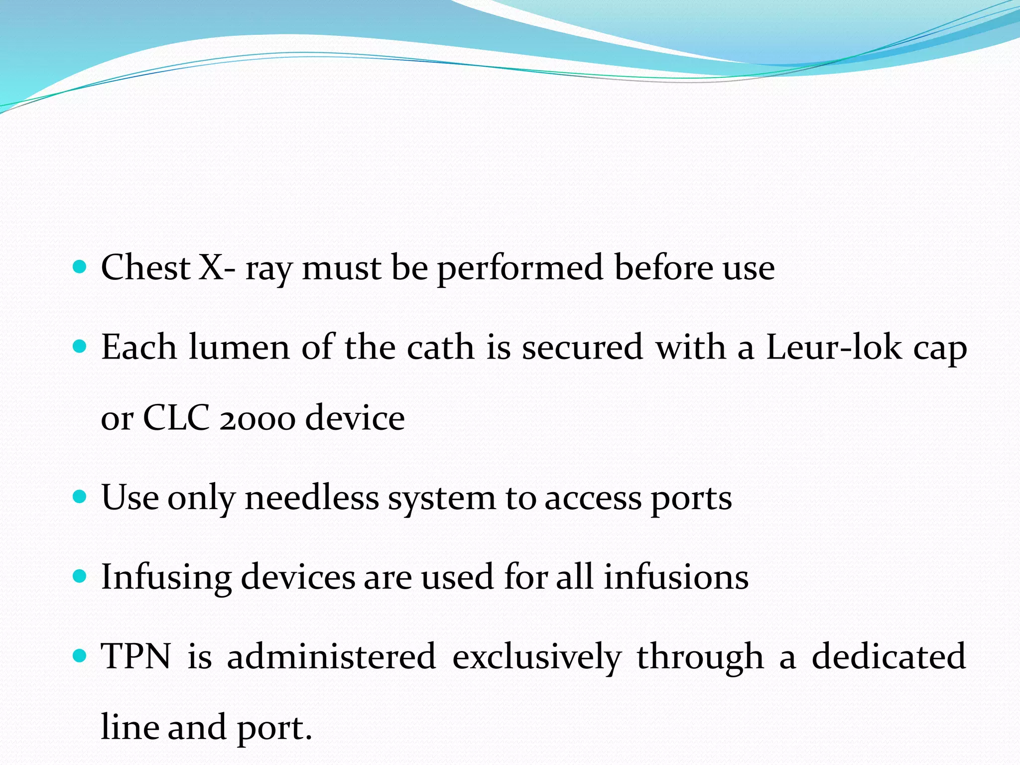 Central venous access catheter | PPTX