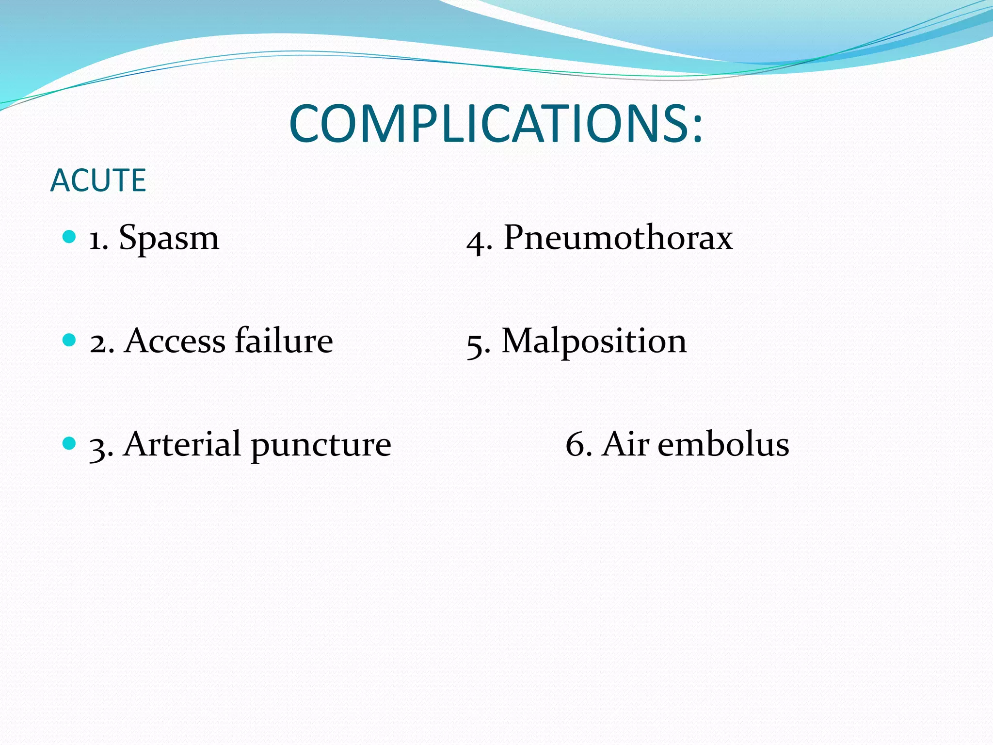 Central venous access catheter | PPTX