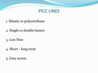 Central venous access catheter | PPTX