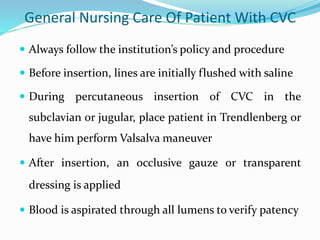 Central venous access catheter | PPTX