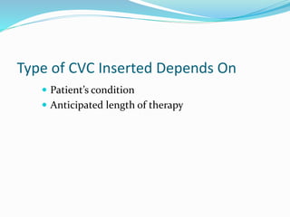 Central venous access catheter | PPTX