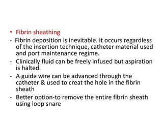 Central venous access in breast ca | PPT