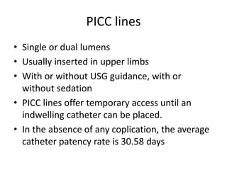 Central venous access in breast ca | PPT