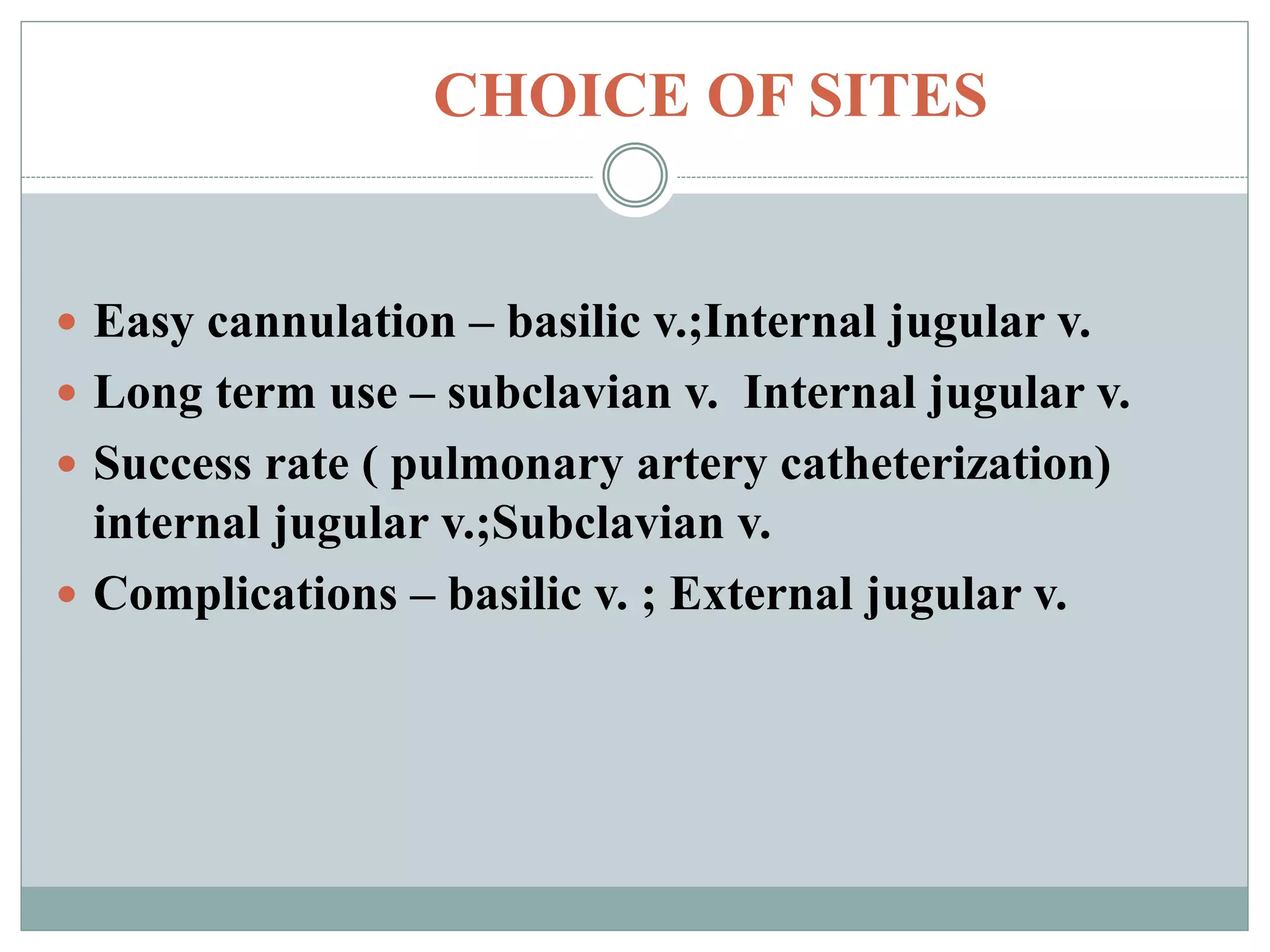 Central venous cannulation | PPTX