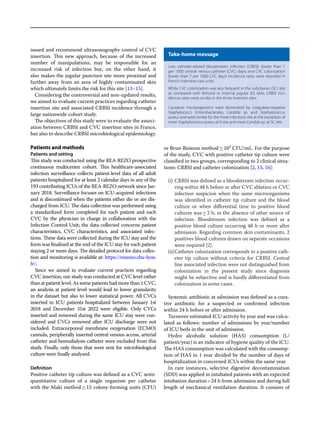 Central venous catheter-related infection does insertion site still ...
