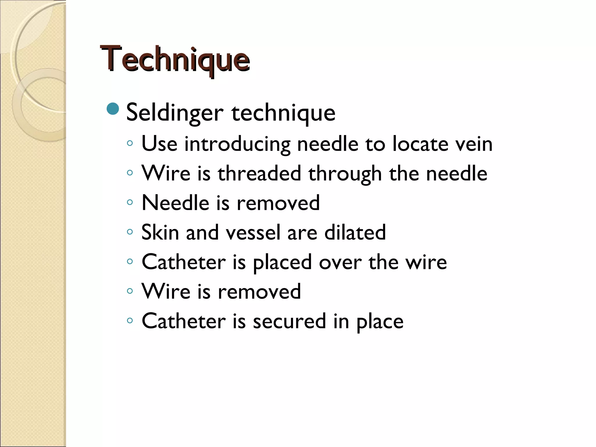 Central venous catheterization | PPT