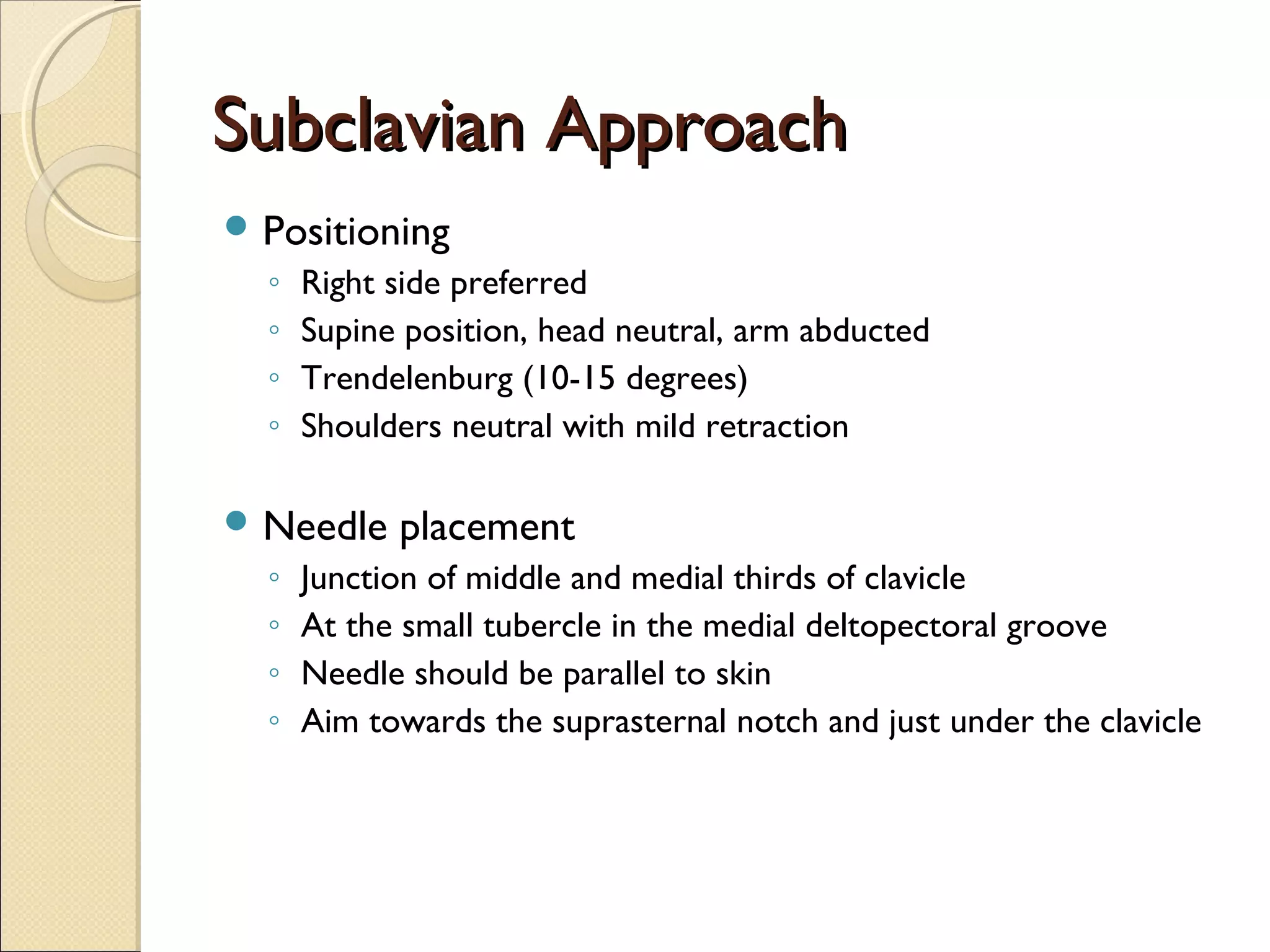 Central venous catheterization | PPT