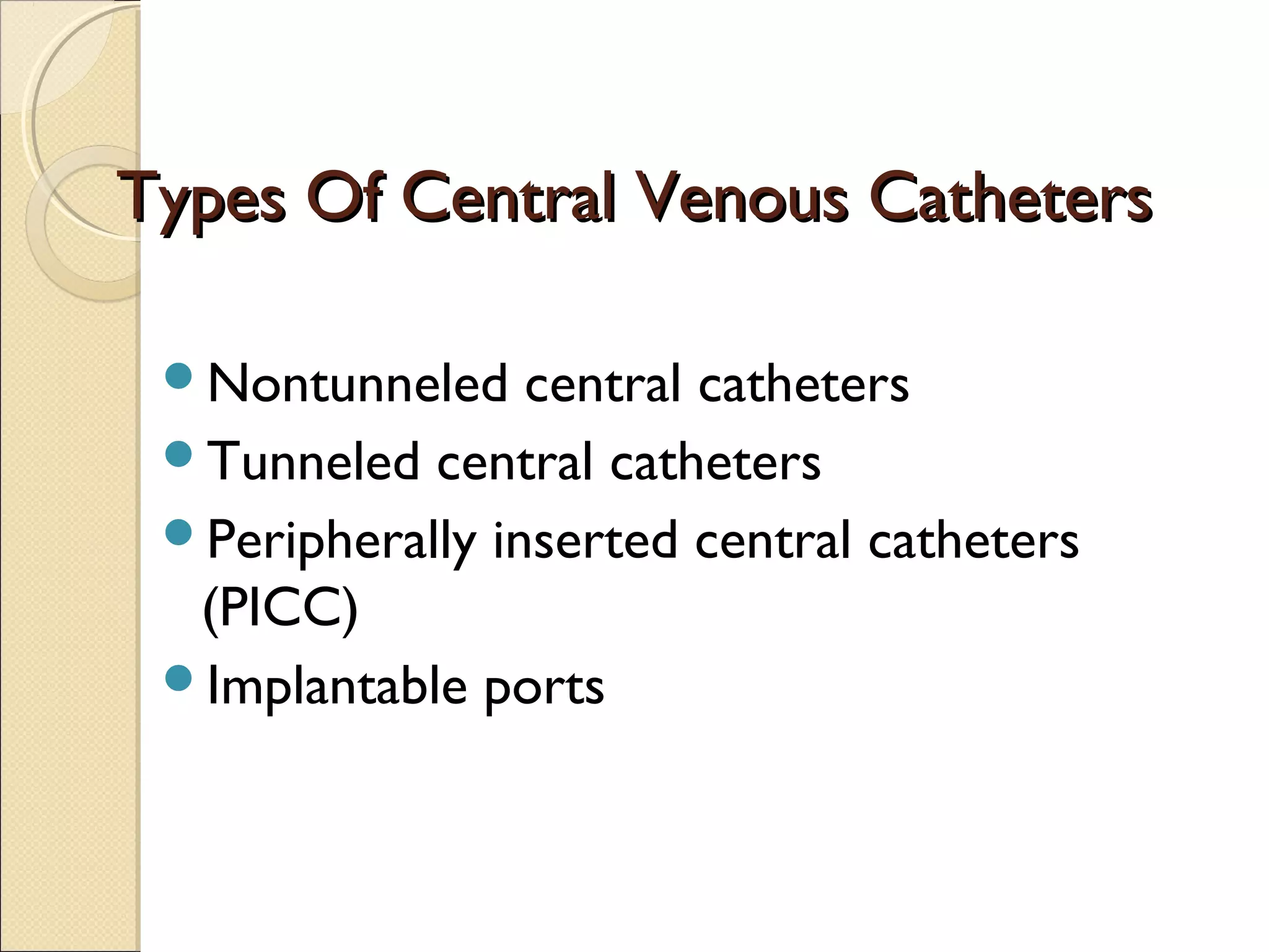 Central venous catheterization | PPT