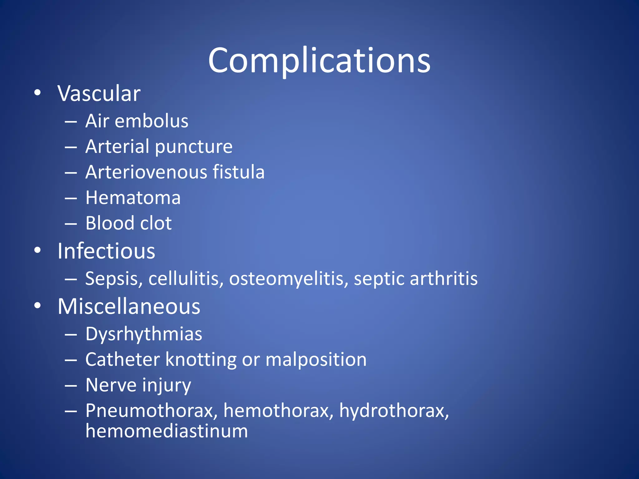 Central venous catheterization | PPTX