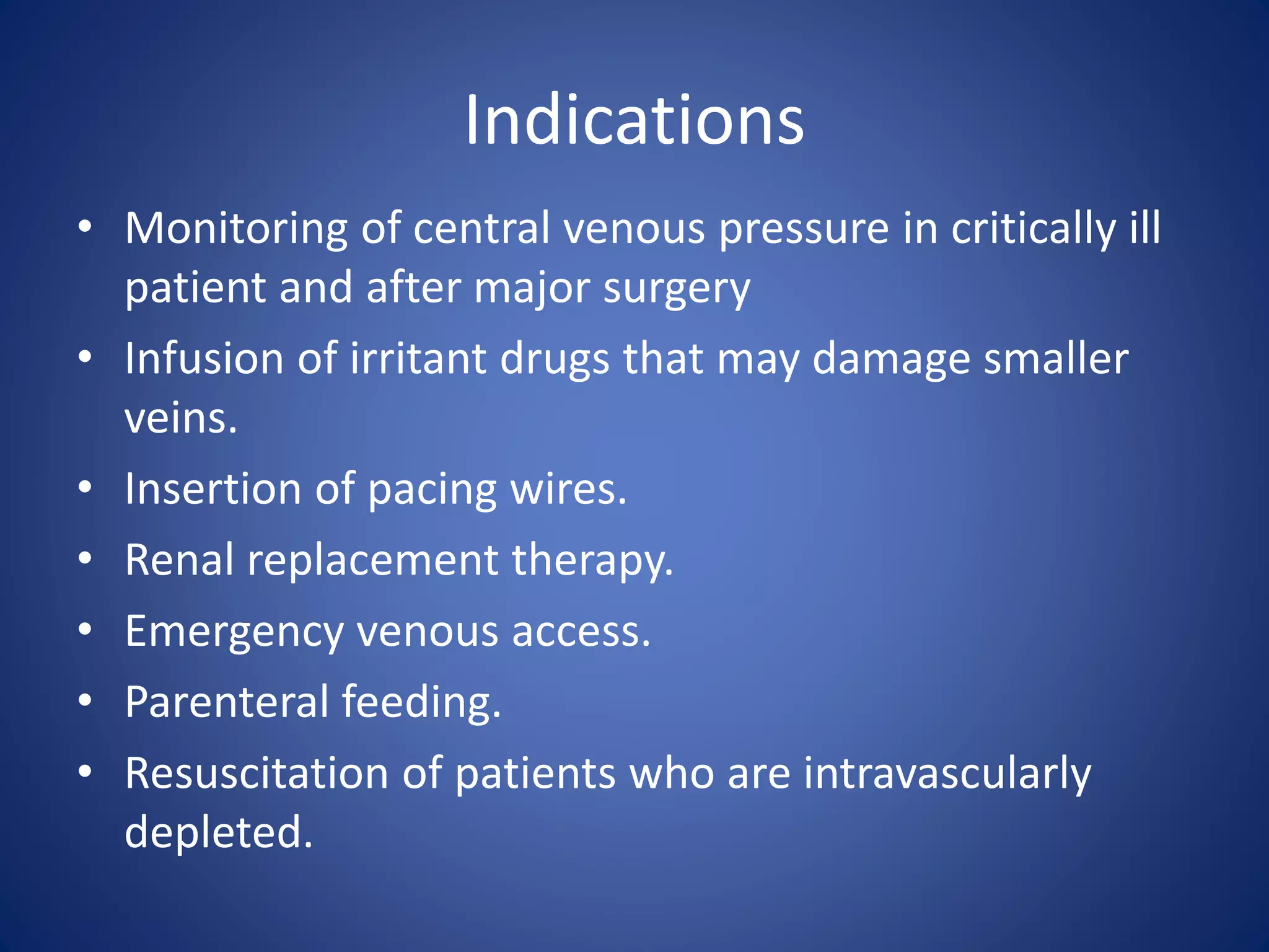 Central venous catheterization | PPTX