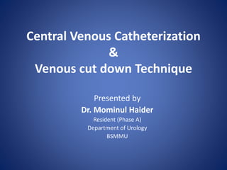 Central venous catheterization | PPTX