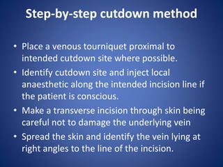 Central venous catheterization | PPTX