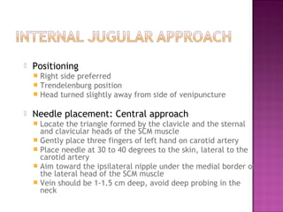 Central venous catheterization | PPT