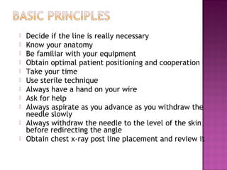 Central venous catheterization | PPT