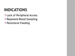 CENTRAL VENOUS CATHETERIZATION FOR CARDIAC | PPTX