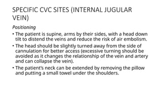 CENTRAL VENOUS CATHETERIZATION mainly in the Intensive care unit.pptx