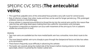 CENTRAL VENOUS CATHETERIZATION mainly in the Intensive care unit.pptx
