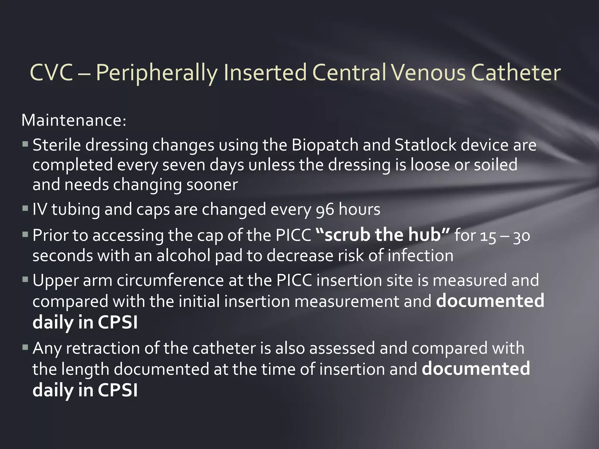 Central venous catheters | PPTX