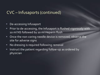 Central venous catheters | PPTX
