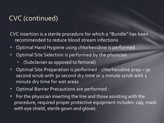Central venous catheters | PPTX