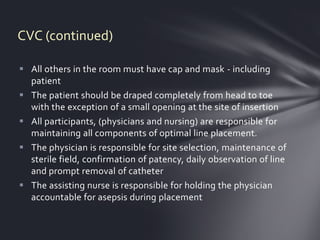 Central venous catheters | PPTX