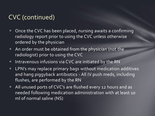 Central venous catheters | PPTX