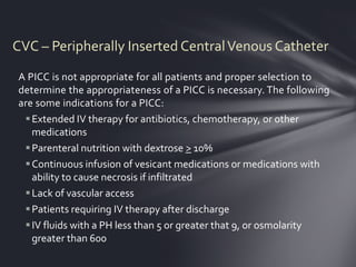 Central venous catheters | PPTX