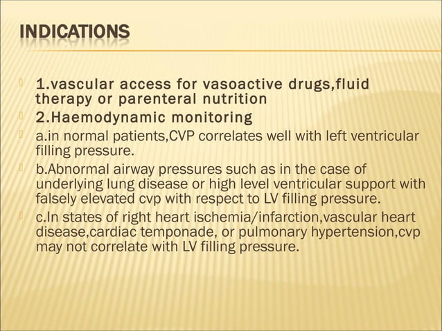 Central venous lines | PPT