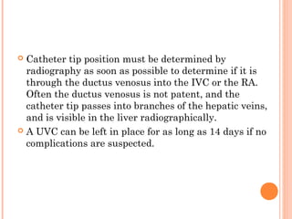 Central venous lines and their problems | PPT