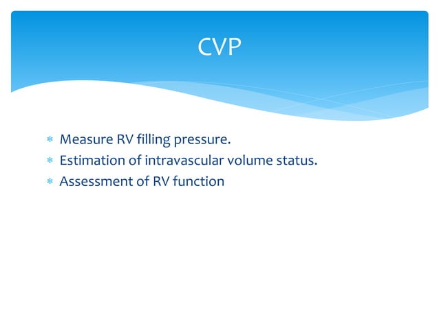 Central venous pressure | PPTX