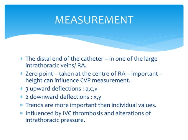 Central venous pressure | PPTX